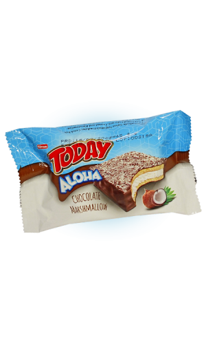 Кекс Elvan Today Aloha c кокосово-зефирной начинкой 45 гр. Сладости из ...