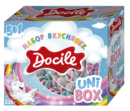 Набор кондитерских изделий Docile UNI BOX 229 гр. Сладости из США