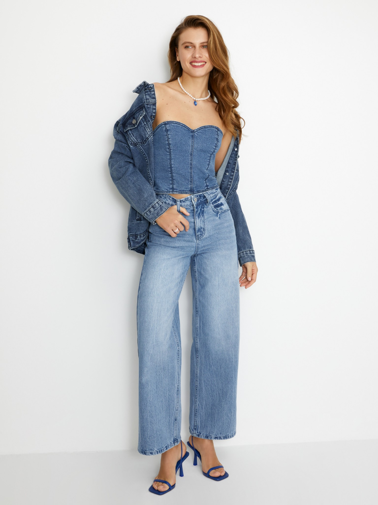 Брюки джинсовые жен. Suneli голубой. CONCEPT CLUB