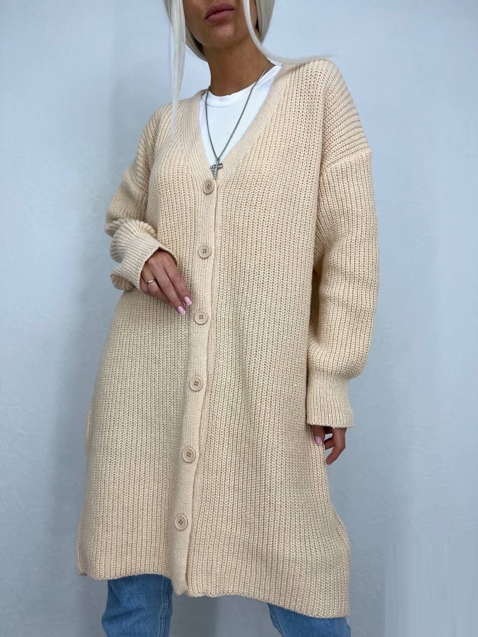 Кардиган удлиненный