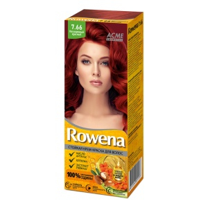Rowena • Крем-Краска для волос • Стойкая • Тон 7.66 • Насыщенный ...