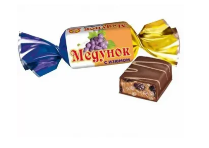 Славянка конфеты Медунок с изюмом