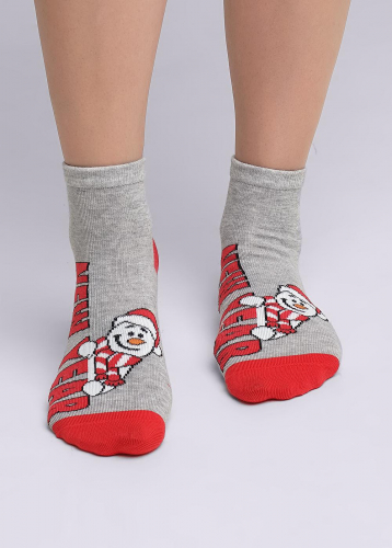 CLE Носки дет.С4361 20-22.22 НГ хл+эл Цвет: меланж серый