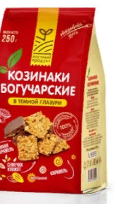 Козинаки Богучарские в тёмной глазури подсолнечные классические 250гр