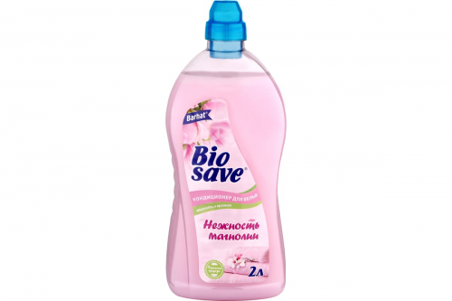 BIOSAVE Бархат Кондиционер для белья 2л Нежность магнолии
