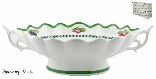 Фруктовница 32 см ФРУКТЫ в под уп х4 Lenardi